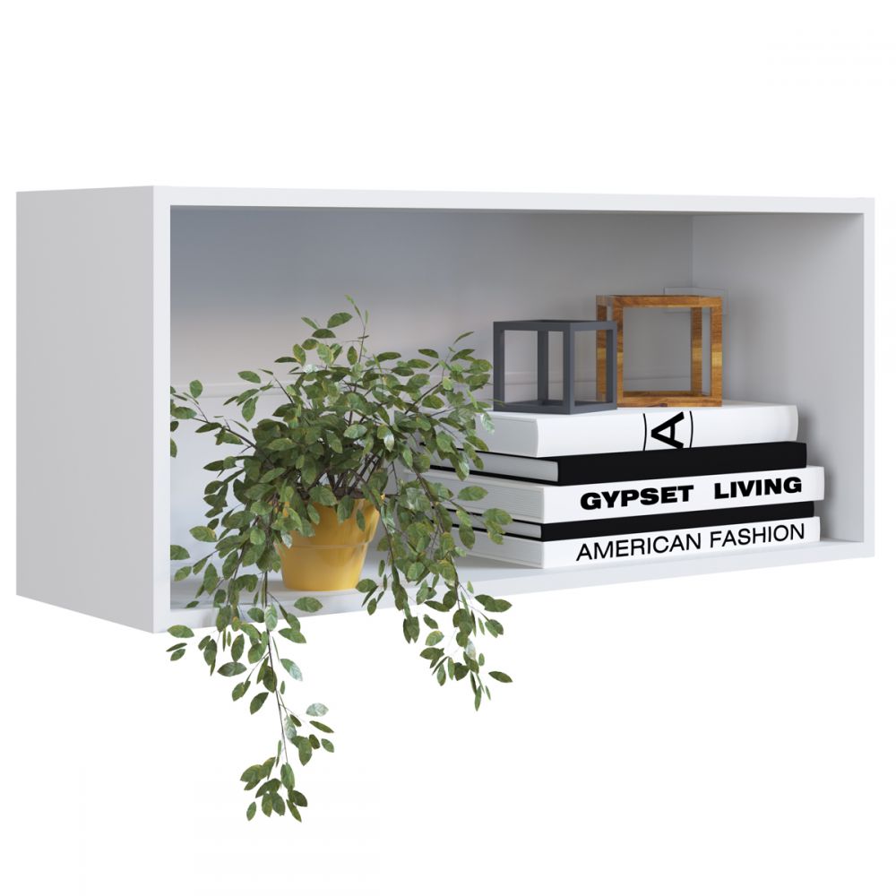 Nicho de Decoração Retangular Ae080 Branco - Art In Móveis