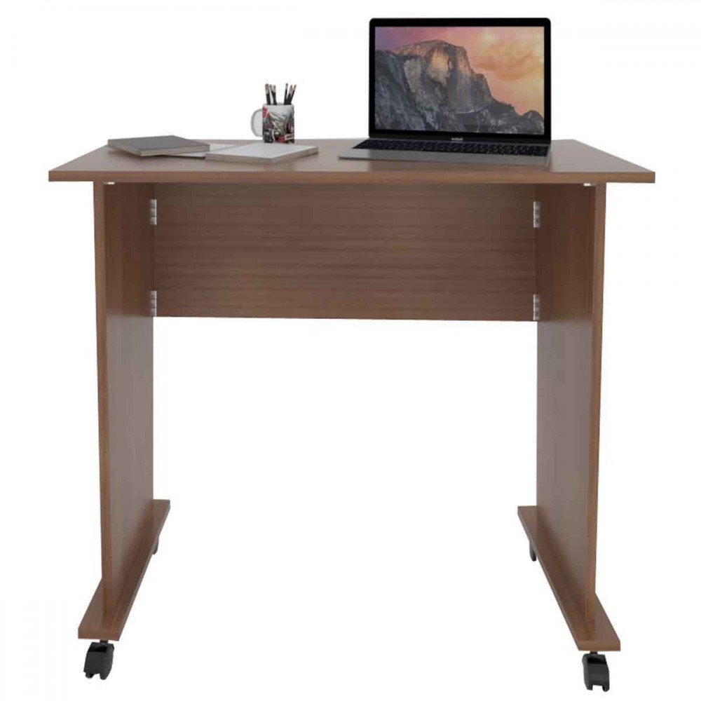 Mesa para Computador Scott Multiuso Dobrável com Rodízio Amêndoa - Pnr ...