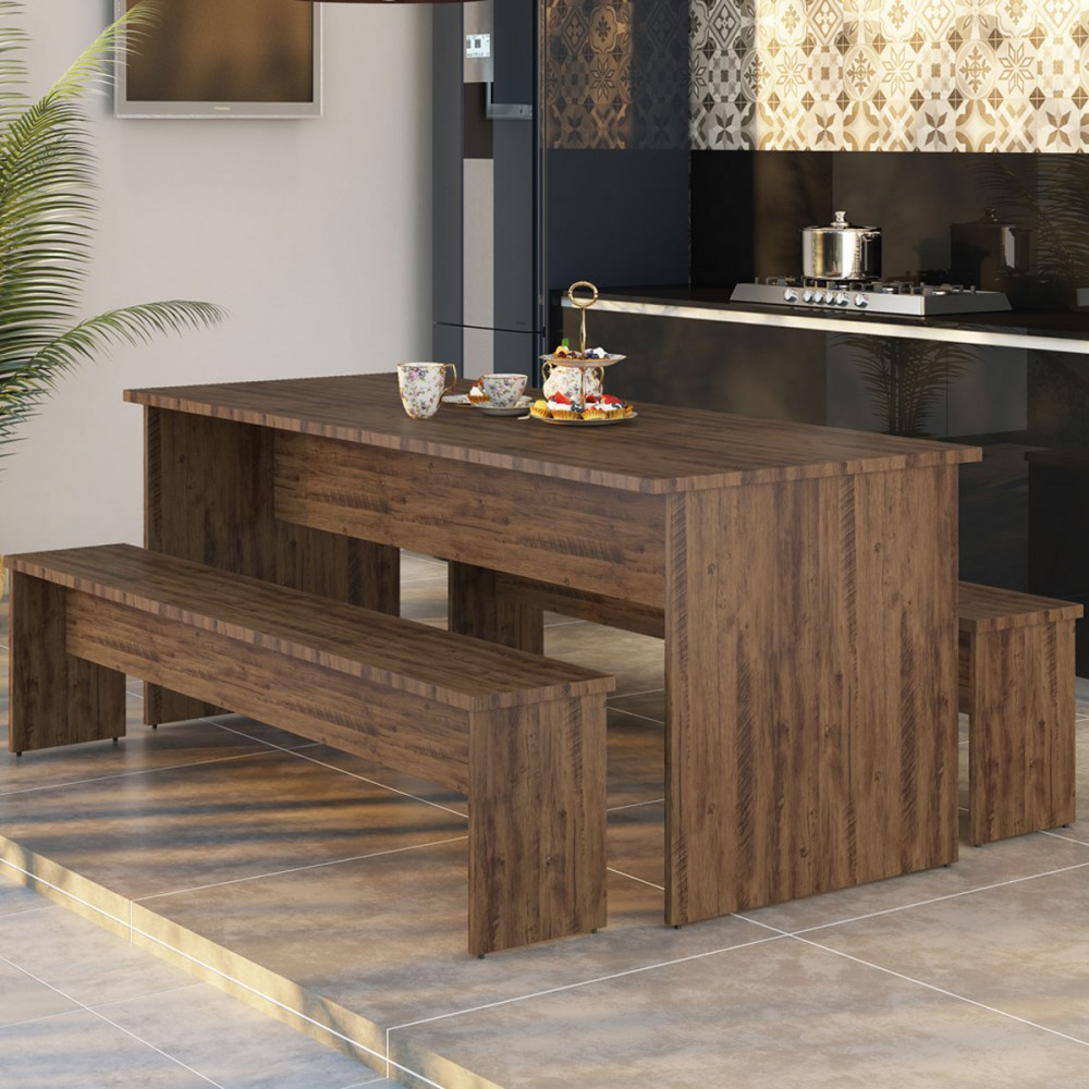 Mesa de Jantar 8 Lugares Salin Dover - Viero Móveis Mesa de Jantar 8 Lugares Salin Dover - Viero Móveis