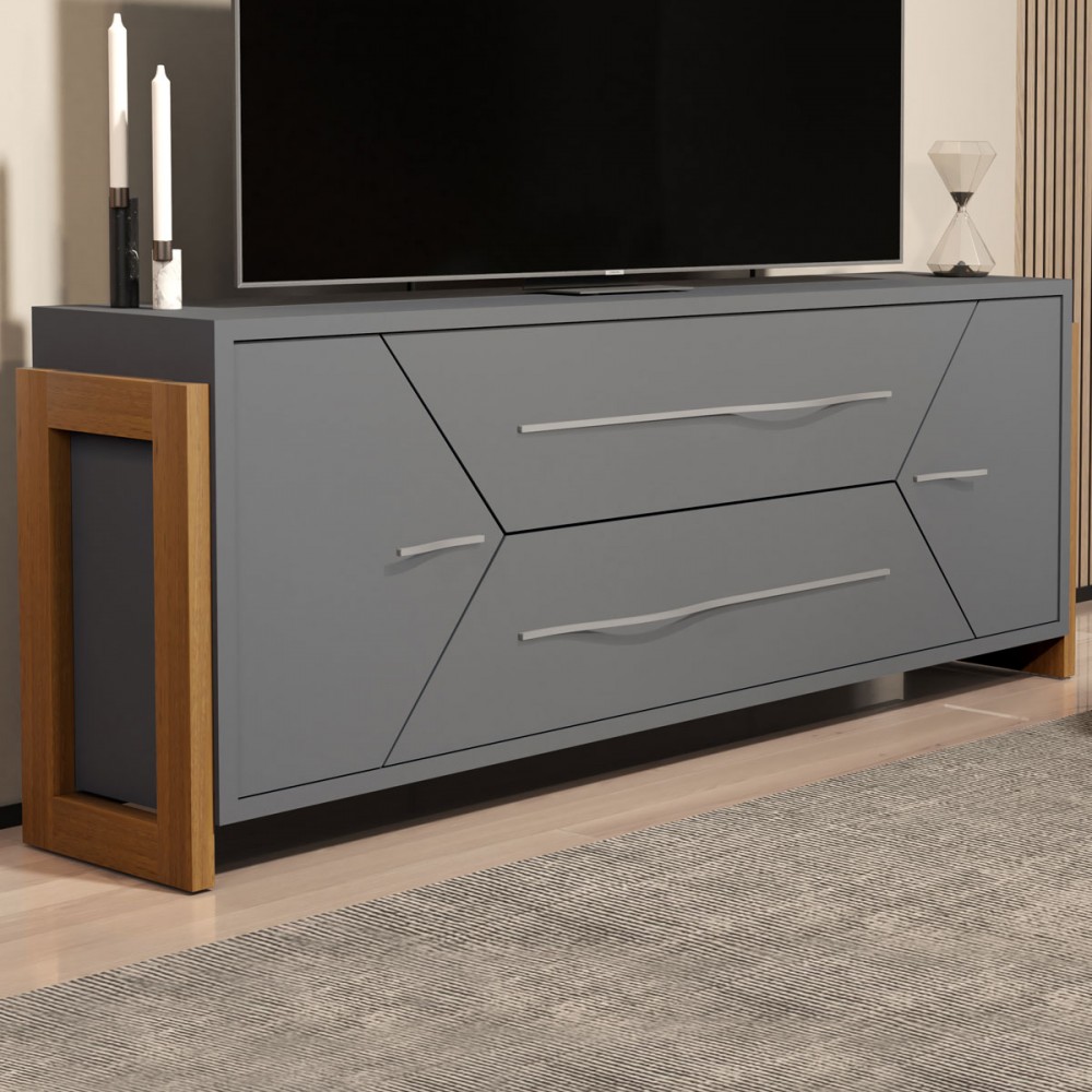 Rack para TV Até 75 Polegadas Luxo 4 Gavetas Onix 5085 - Jb Bechara