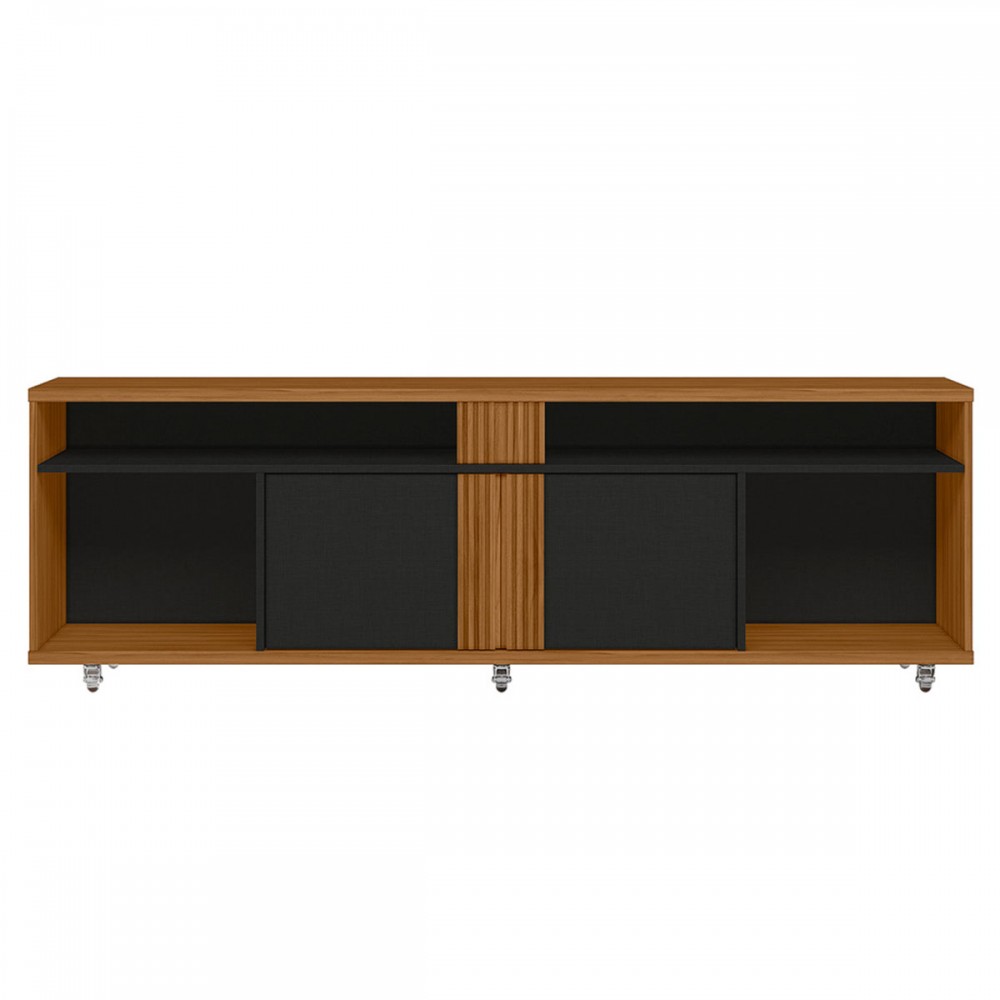 Rack para TV Até 70 Polegadas 2 Portas Freijó Trend/Preto Nt1290 ...