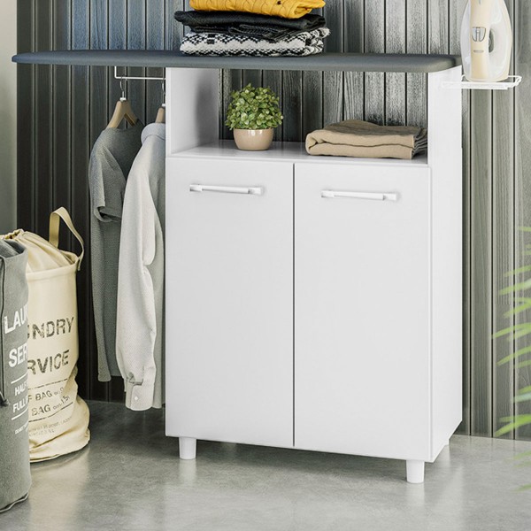 Tábua de Passar Roupa Melissa 2 Portas Branco - Nicioli